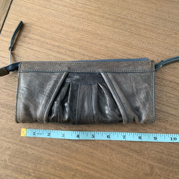 Junior Drake | Bags | Junior Drake Wristletwallet Grey Leather Used For ...
